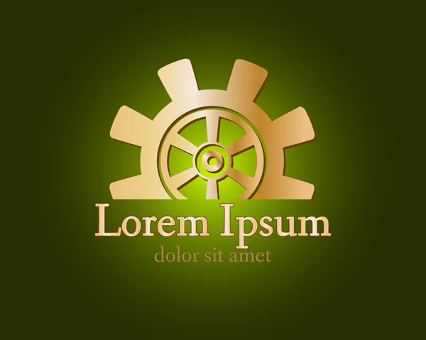 Golden gear logo Stock Vector by ©Mary1507 86915352