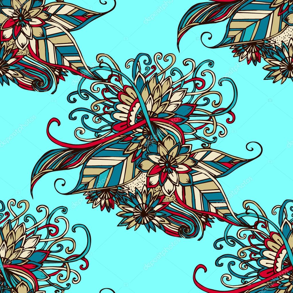 Seamless texture with abstract flowers Stock Vector Image by ©Mary1507 ...