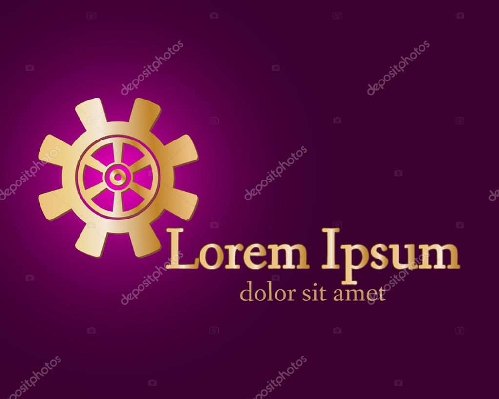 Golden gear logo Stock Vector Image by ©Mary1507 #86915162