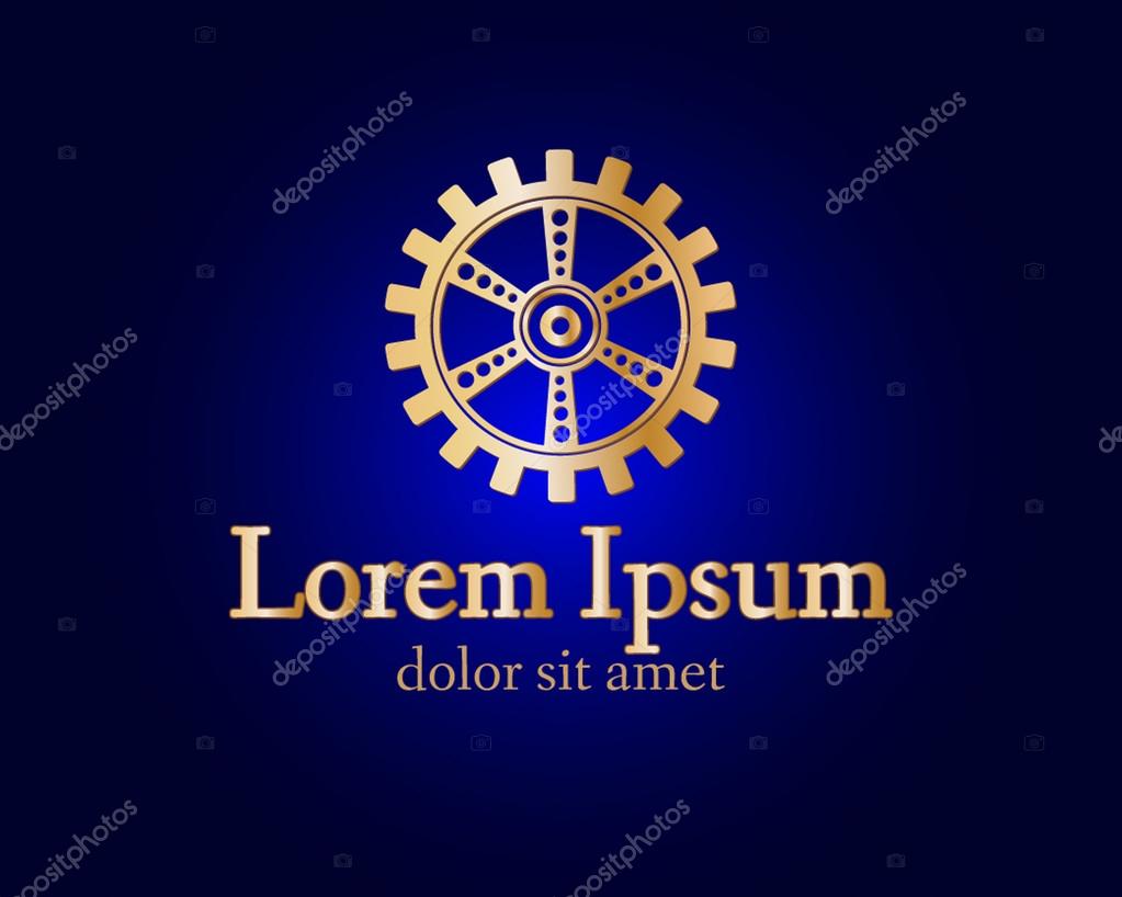 Golden gear logo Stock Vector Image by ©Mary1507 #86915924