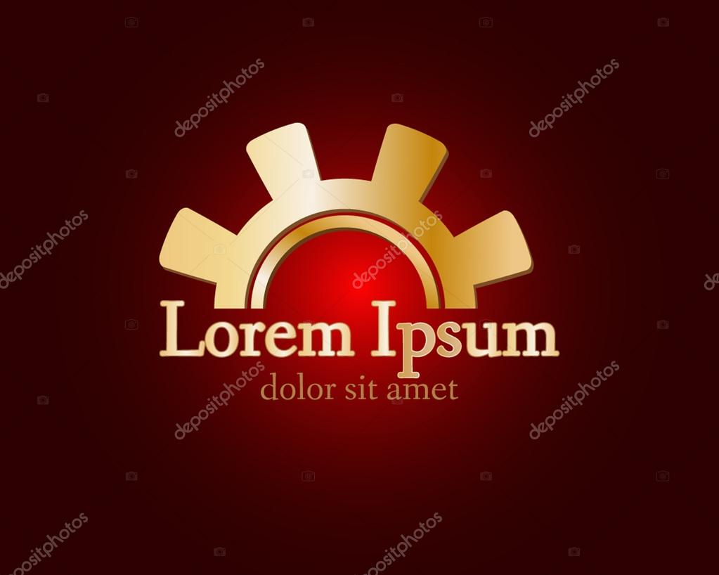 Golden gear logo Stock Vector Image by ©Mary1507 #86917132