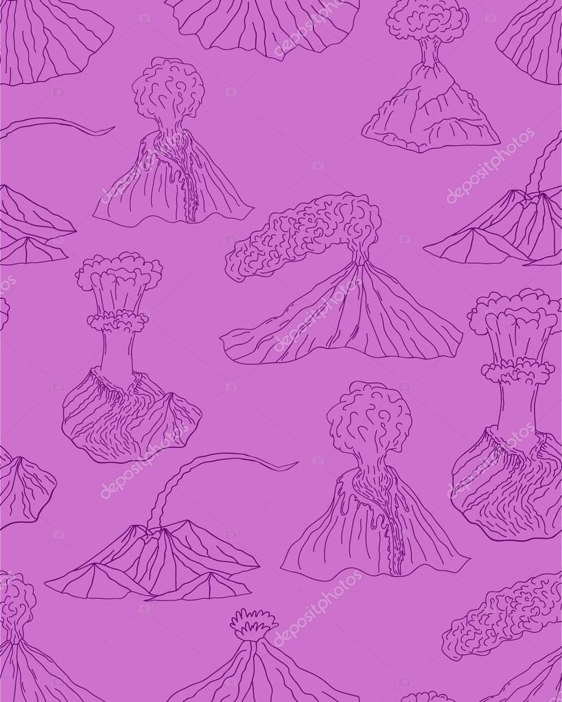 Different stages of volcano eruption Stock Vector Image by ©Mary1507 ...