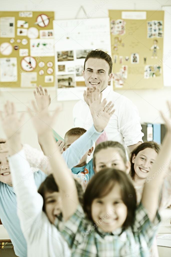 Children having lesson — Stock Photo © zurijeta #98292628