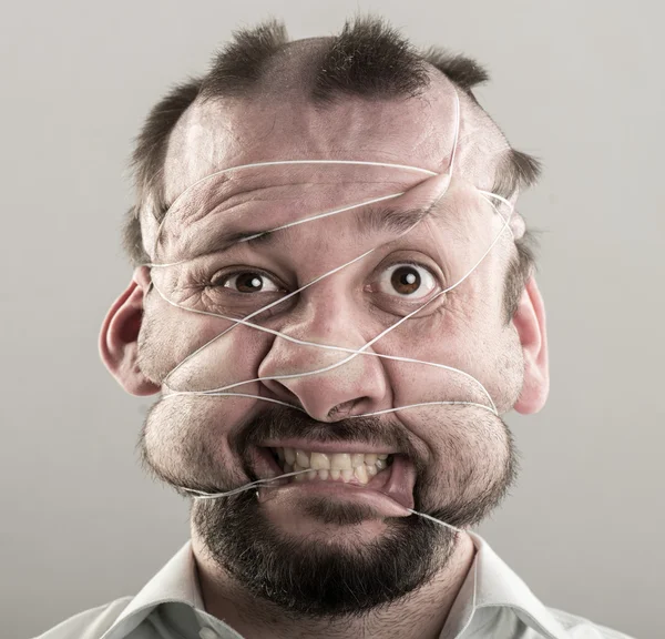 Ugly and weird man portrait - Stock Image - Everypixel