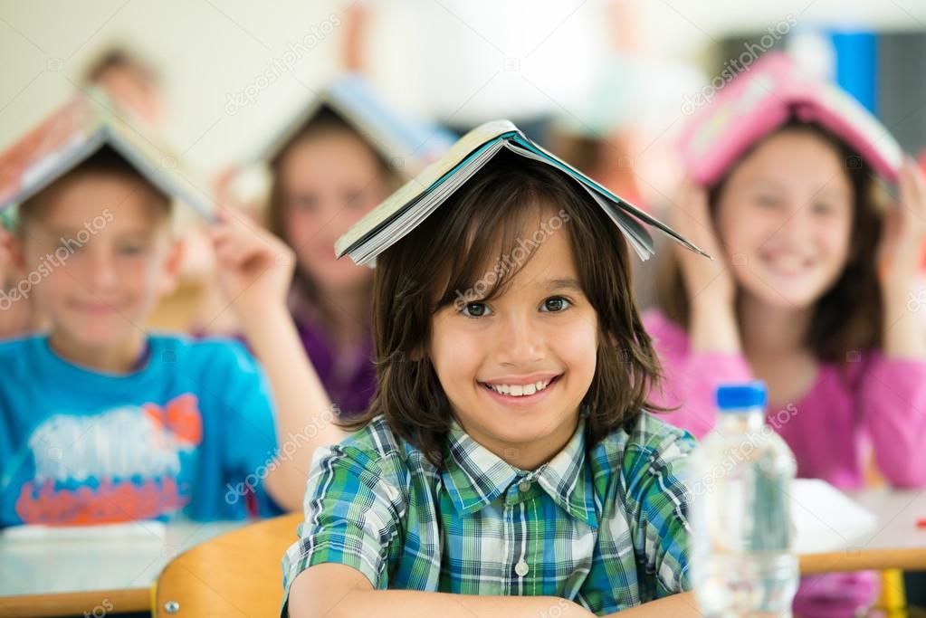 Happy children learning Stock Photo by ©zurijeta 99411134