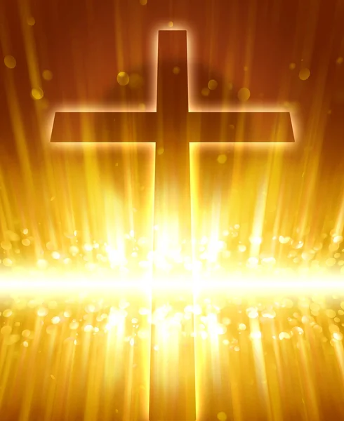 Glowing cross - Stock Image - Everypixel