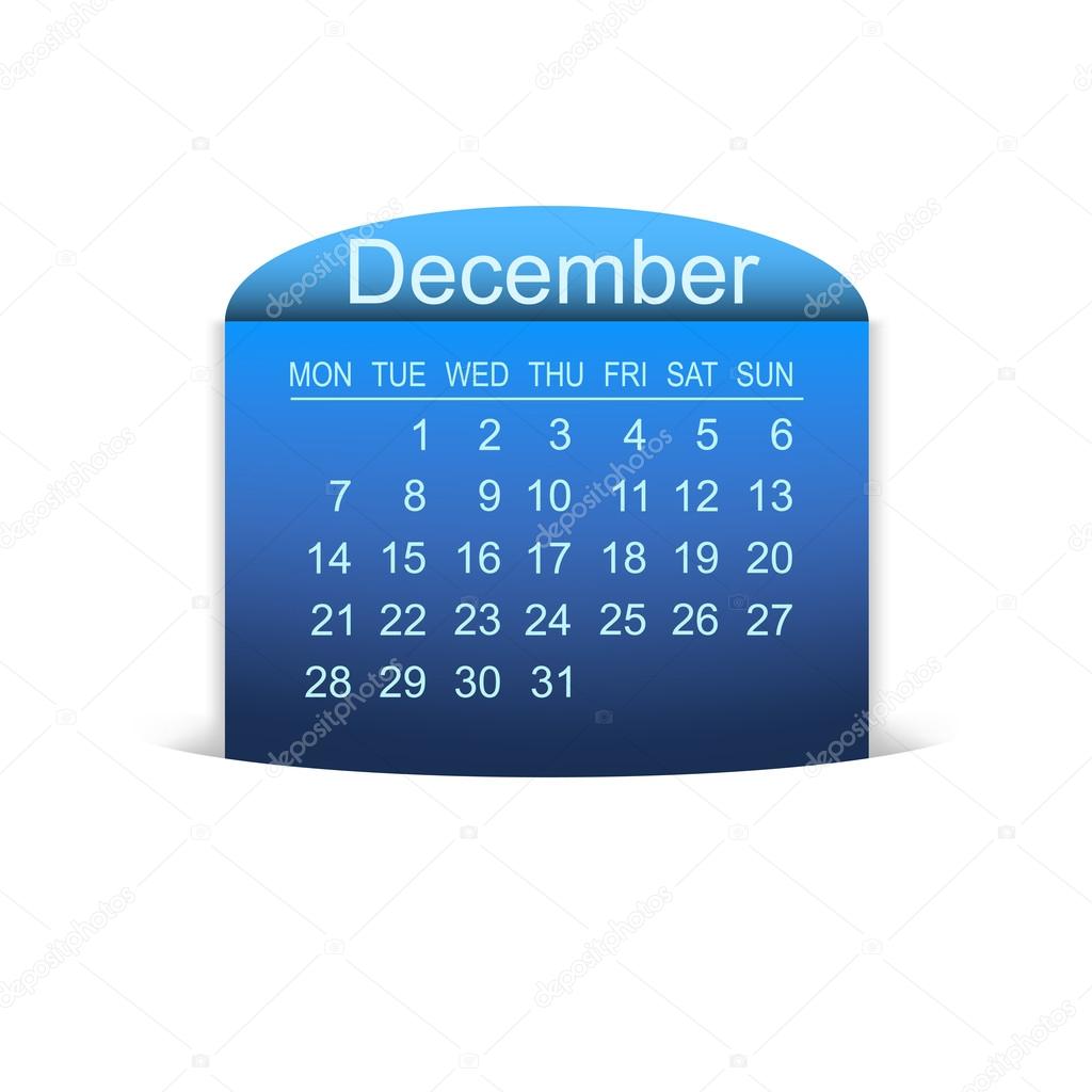 Calendar December 2015. Vector. — Stock Vector © ColorValley #57726227