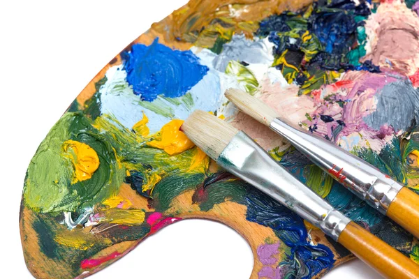 Paint pallette isolated Stock Photos, Royalty Free Paint pallette ...