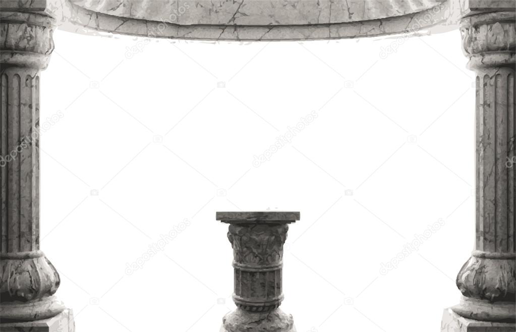 Vector stone columns and arch ⬇ Vector Image by © icetray | Vector ...