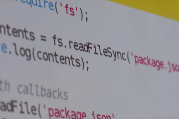 Java Program Code Projector Screen Programming Class — Stock Photo ...