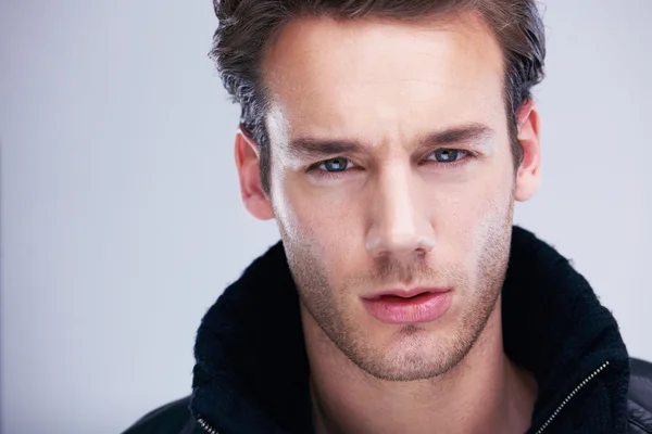 Half face man portrait Stock Photo by ©vilevi 8494622