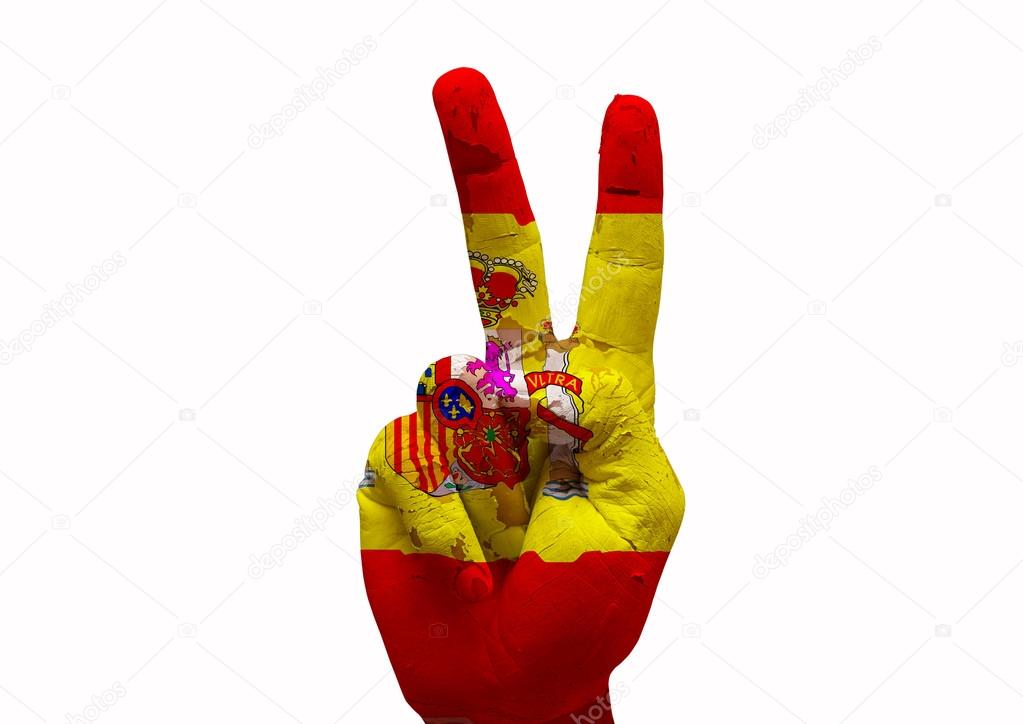 Hand making the V sign — Stock Photo © tony4urban #60187449