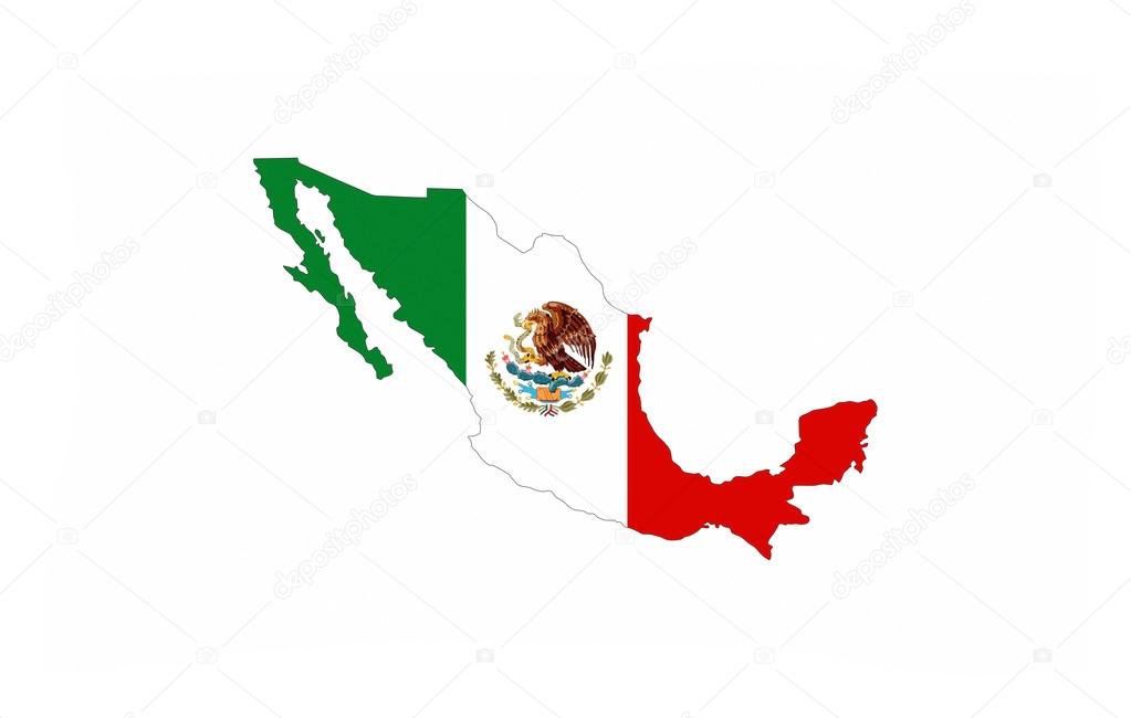 Mapa de la bandera de México Ilustración de archivo de ©tony4urban ...