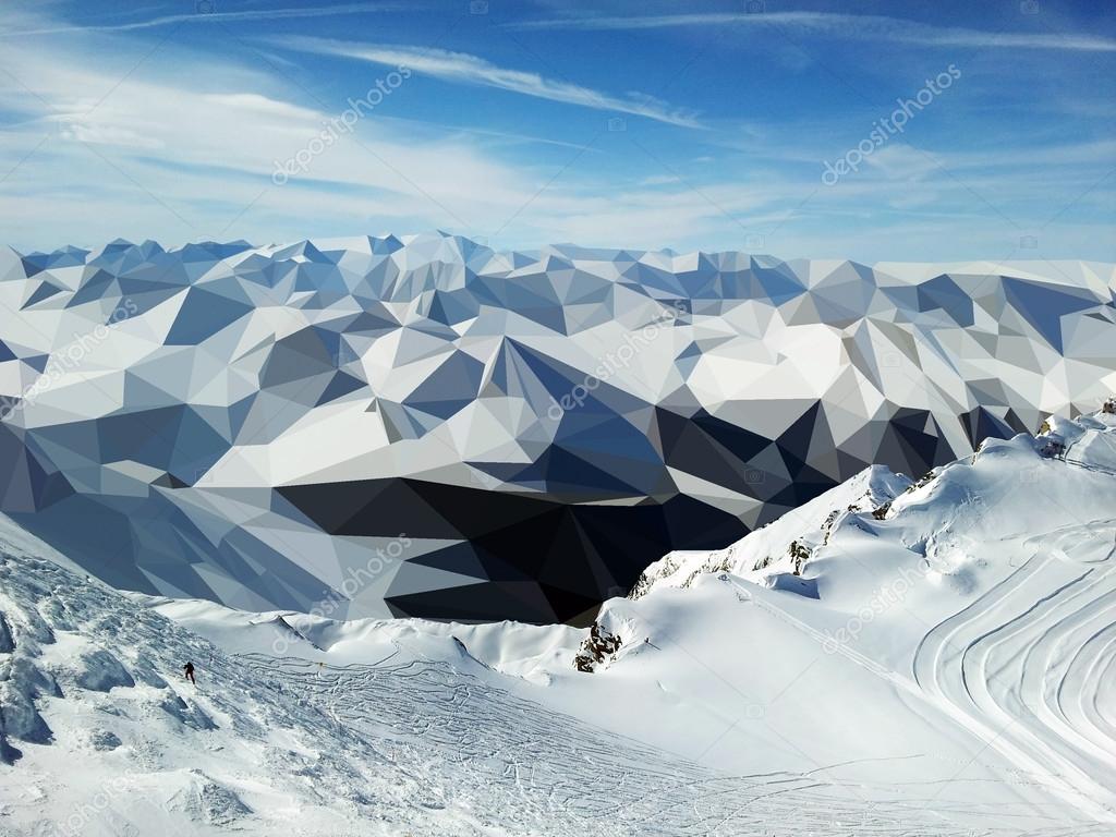 Low poly mountains Stock Photo by ©tony4urban 63849789