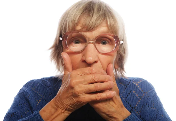 Shocked old woman Stock Photos, Royalty Free Shocked old woman Images | Depositphotos
