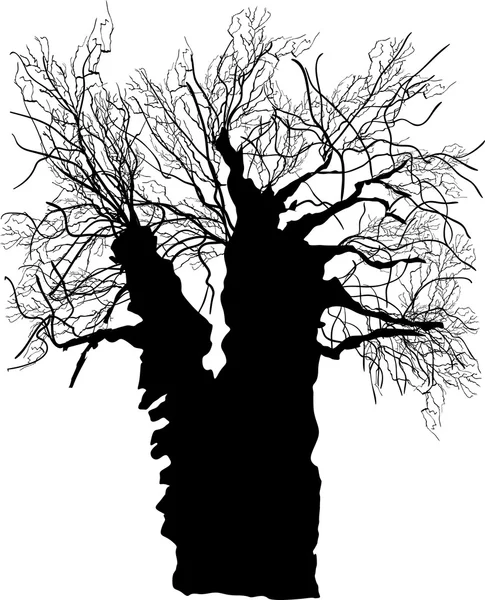 Isolated bare tree illustration — Stock Vector © Dr.PAS #12357780