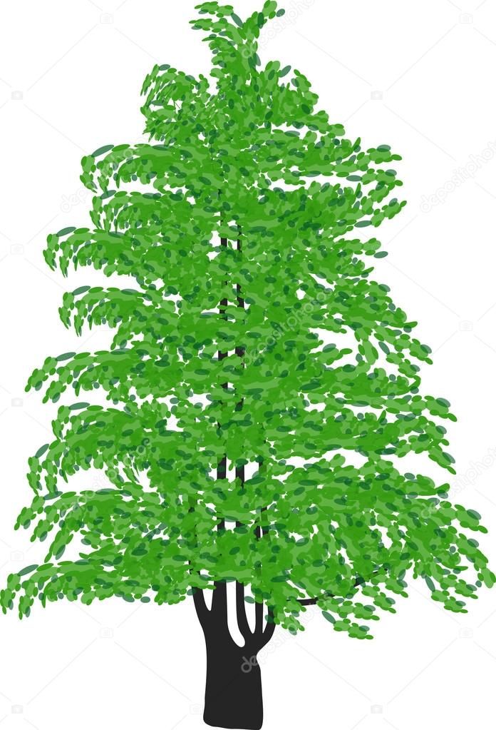 High green tree Stock Vector by ©Dr.PAS 84230516