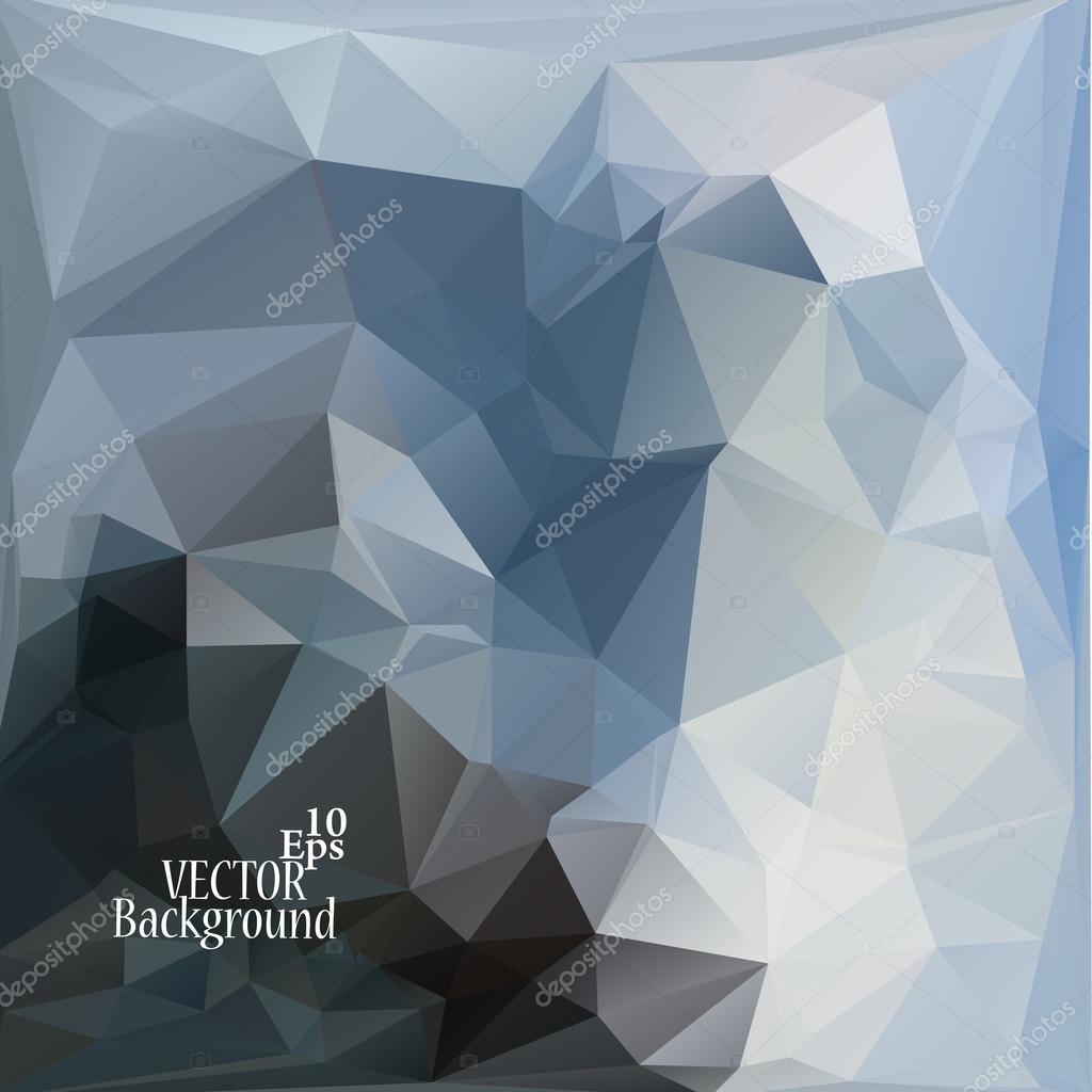 Multicolor ( Blue, Gray, Brown ) Design Templates. Geometric Triangular ...