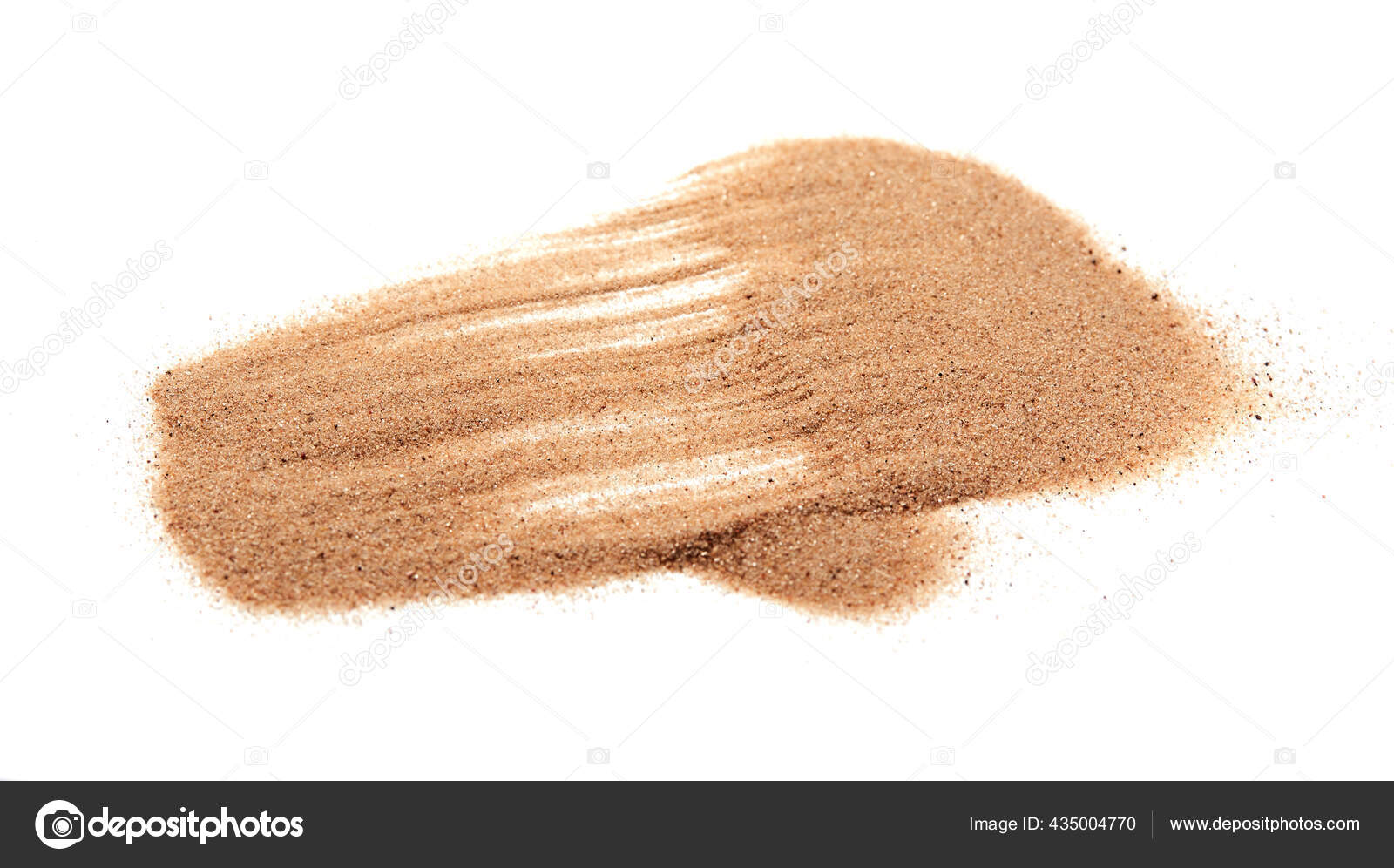 Pila Arena Seca Aislada Sobre Fondo Blanco — Foto de stock #435004770 ...