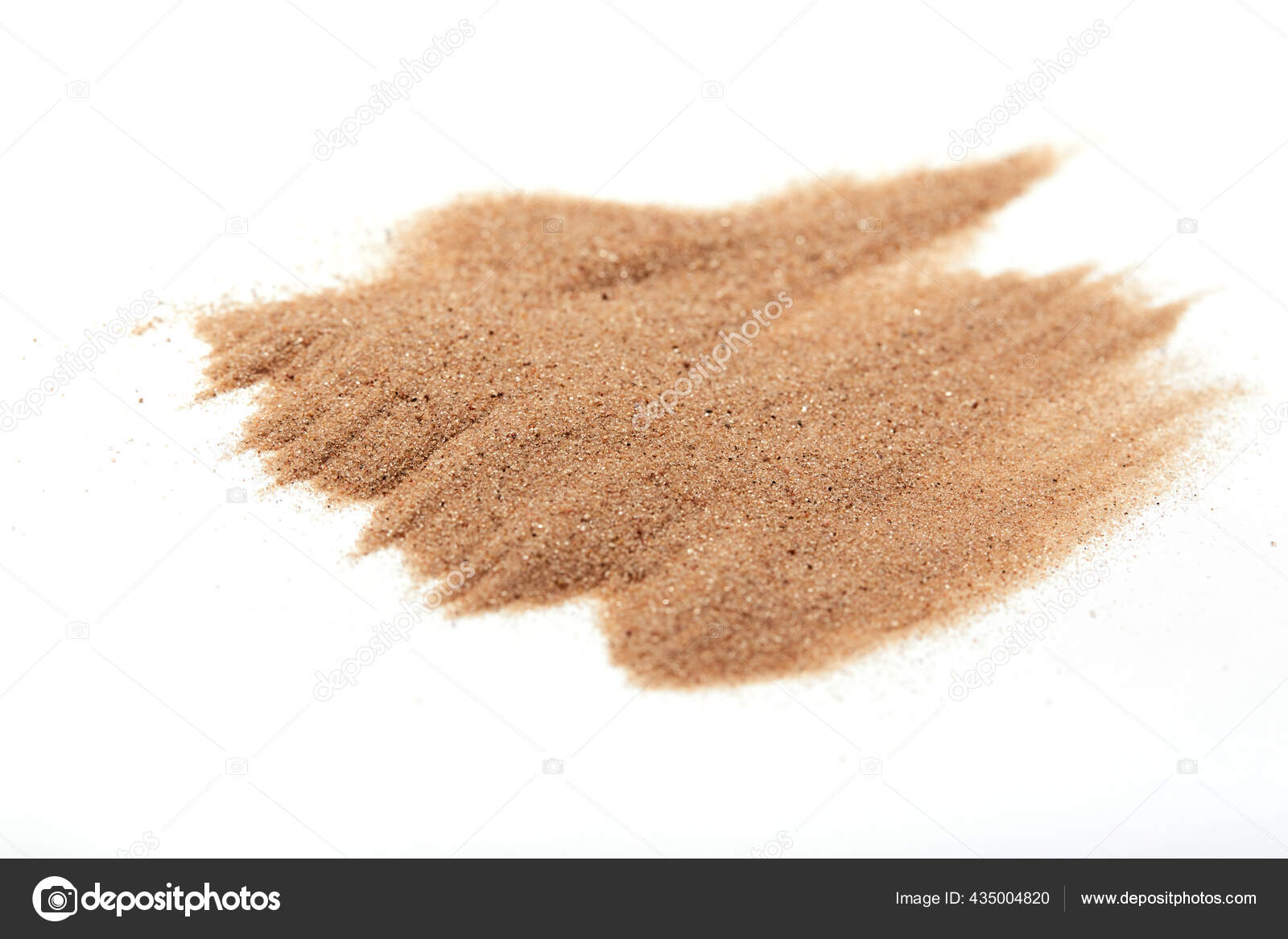 Pila Arena Seca Aislada Sobre Fondo Blanco — Foto de stock #435004820 ...