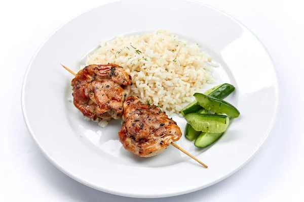 Kip kebab met rijst Stock Photos, Royalty Free Kip kebab met rijst ...