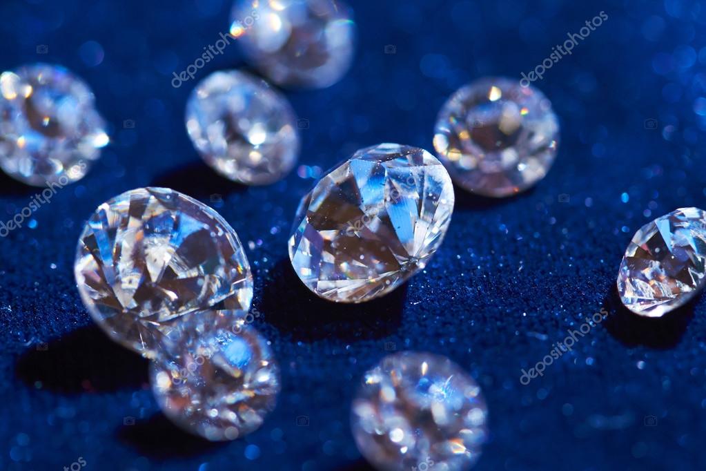 Diamond Zoom Blue Background