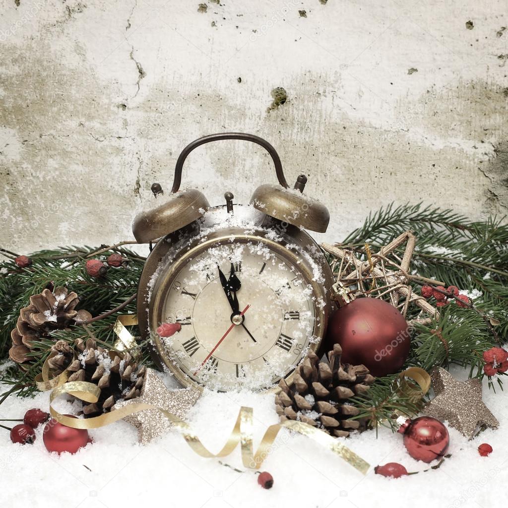 New year clock before midnight — Stock Photo © alga38 #57933289