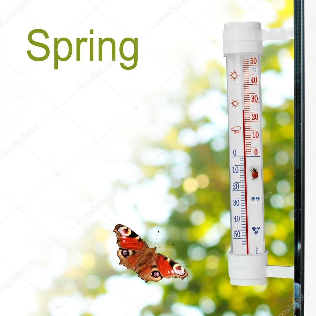 Spring thermometer Stock Photo by ©alga38 63198675