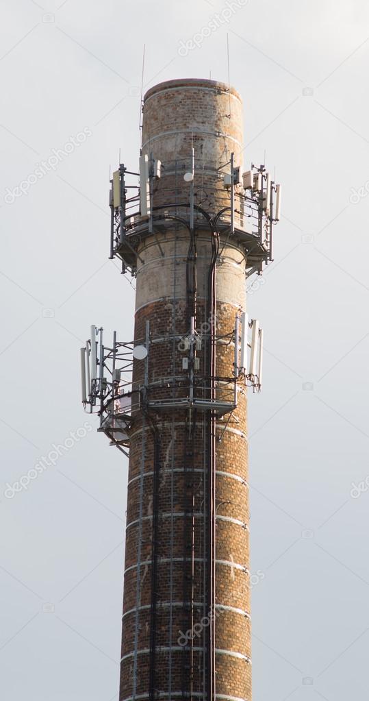 Chimney brick smoke stack — Stock Photo © gorbelabda #94835018