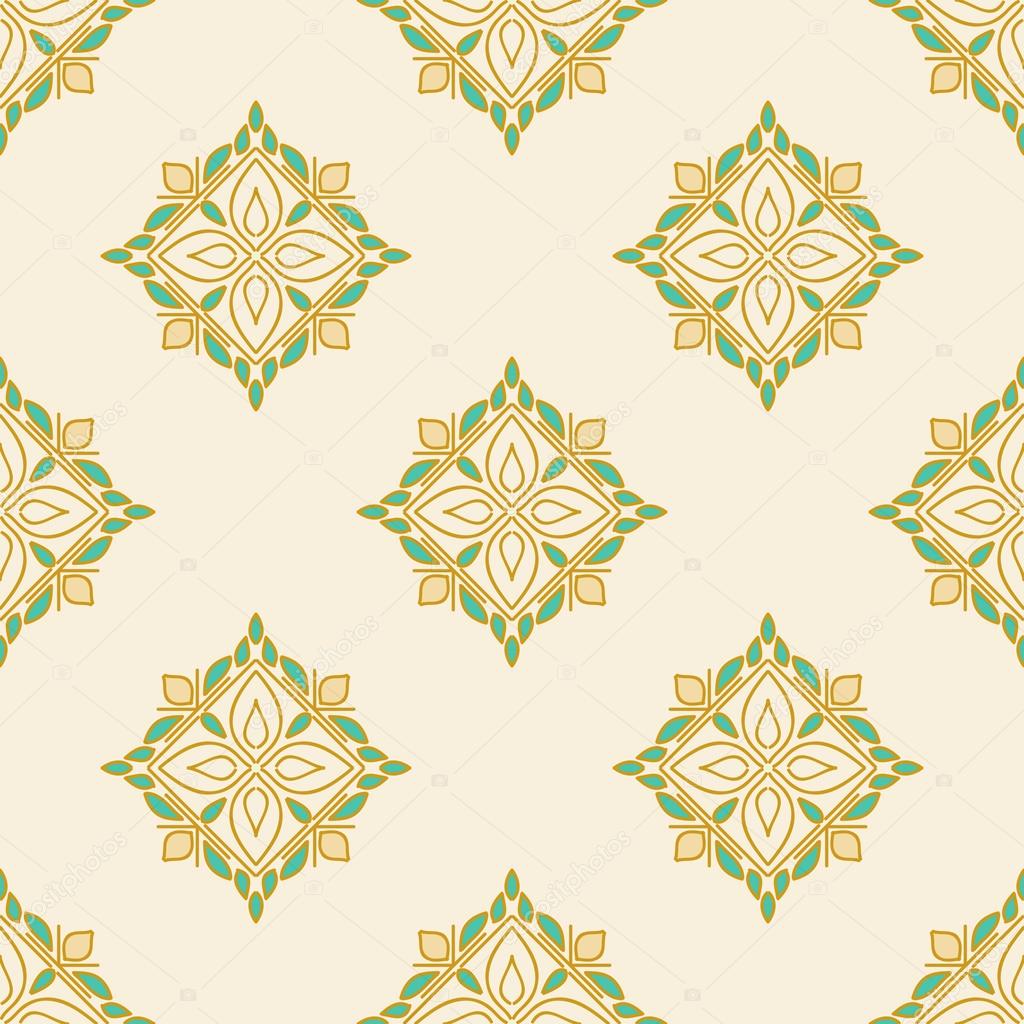 Ornamen ubin Maroko berwarna. Ilustrasi vektor Vektor Stok oleh ...