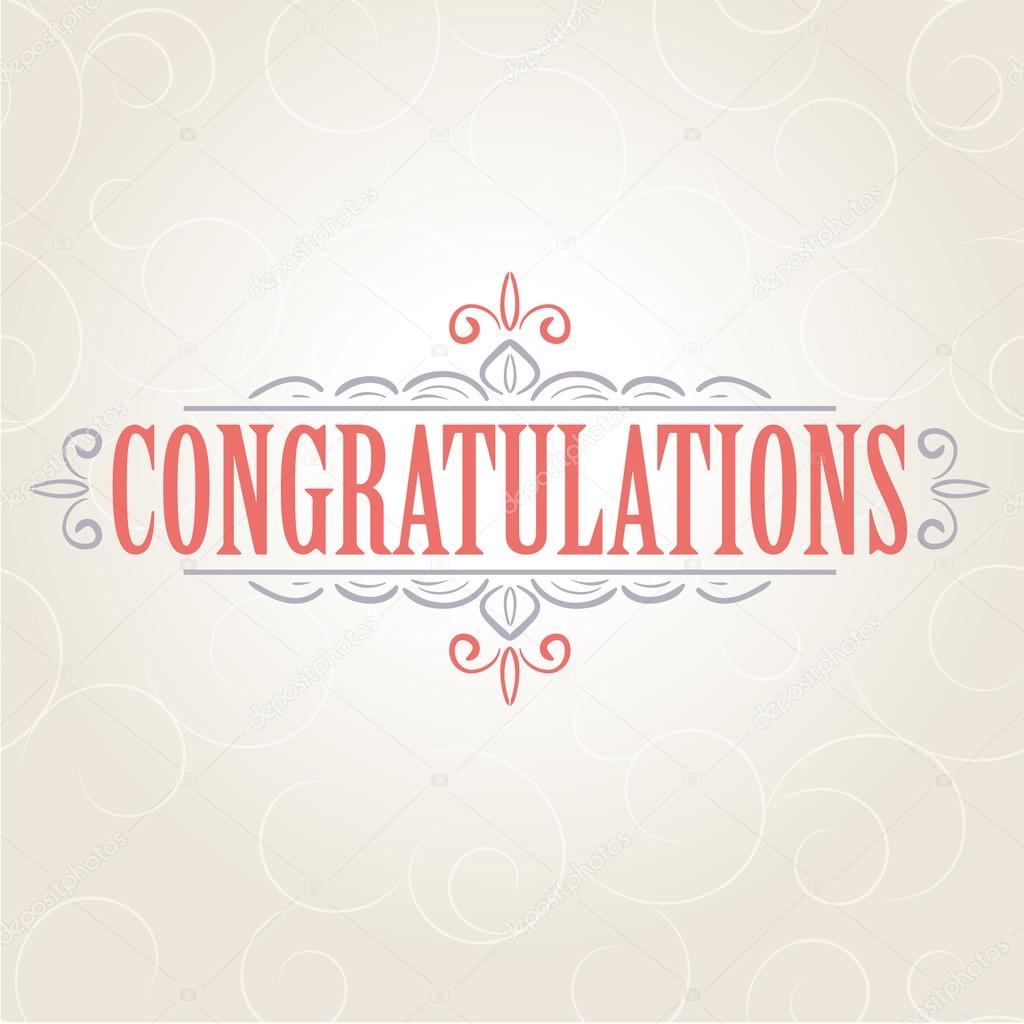 Congratulations Vector