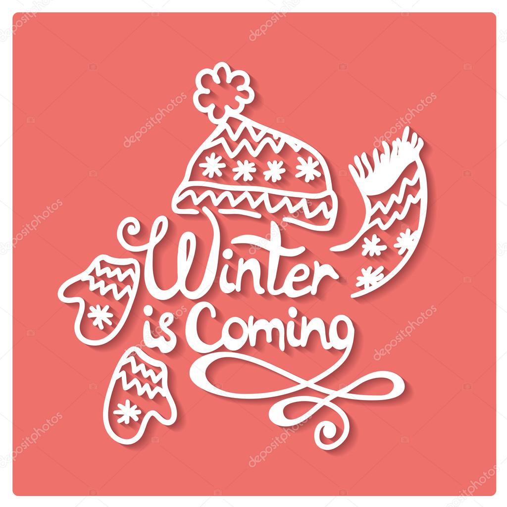 Winter is coming. ⬇ Vector Image by © OlleVita | Vector Stock 57738243