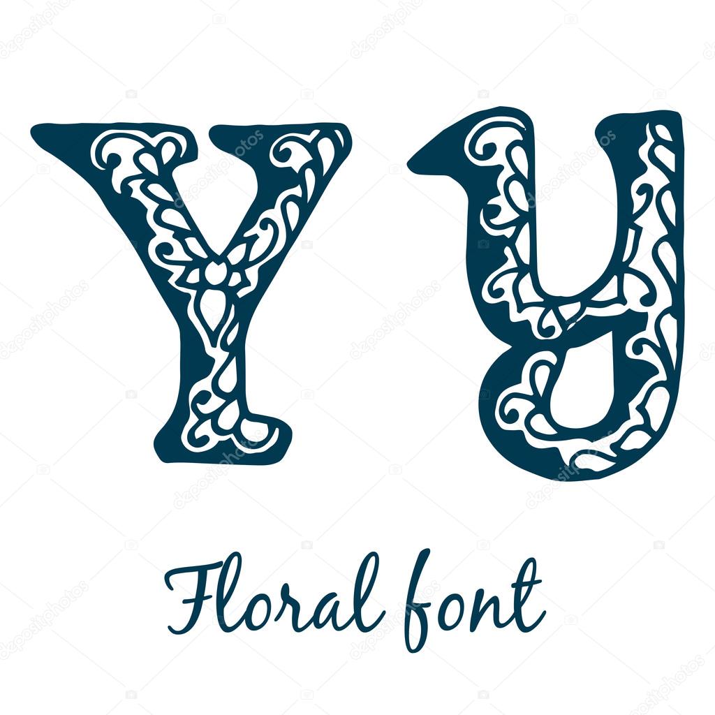 Stylized calligraphic letter Y Stock Vector by ©OlleVita 97769320
