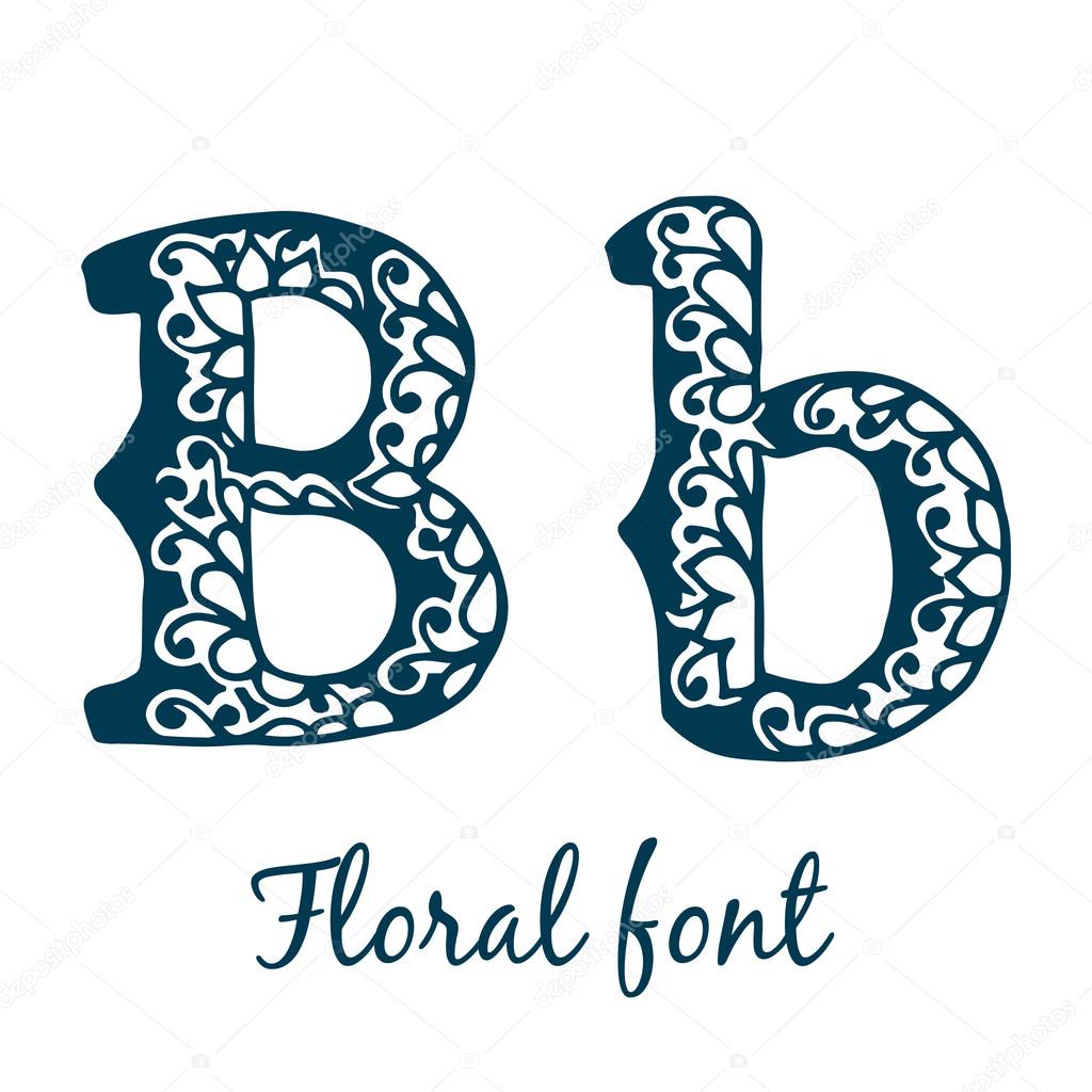 Stylized calligraphic letter B — Stock Vector © OlleVita #97770206