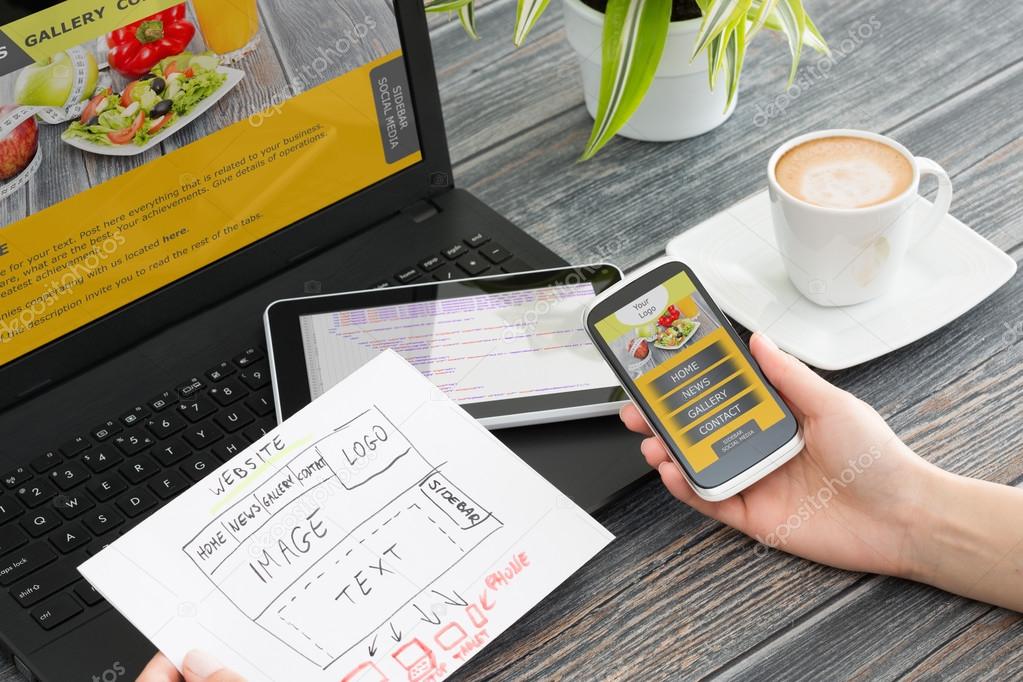 Responsive web design — Stock Photo © REDPIXEL #102860656