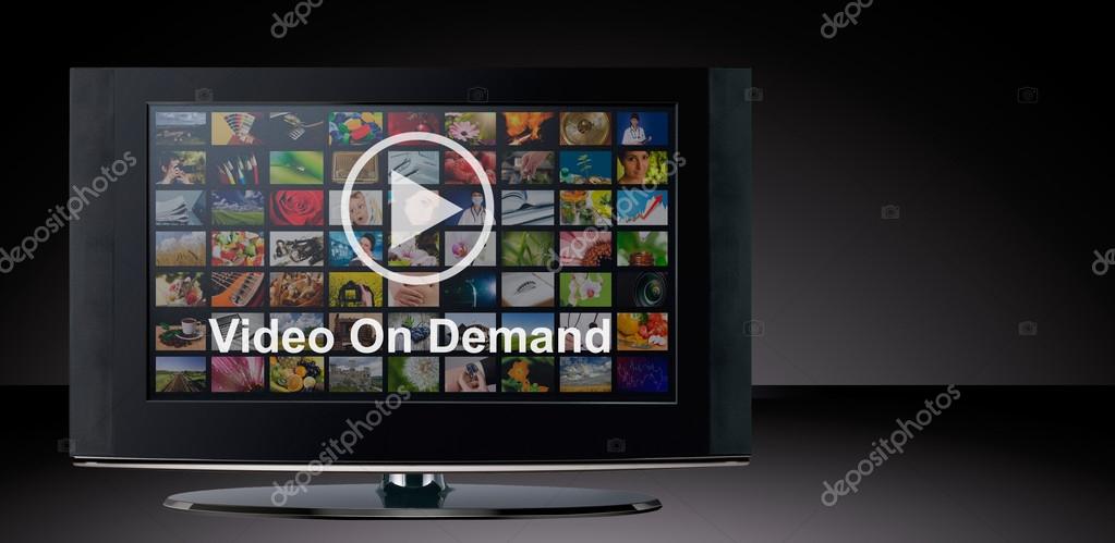 Video on demand VOD service on TV. Stock Photo by ©REDPIXEL 62994227