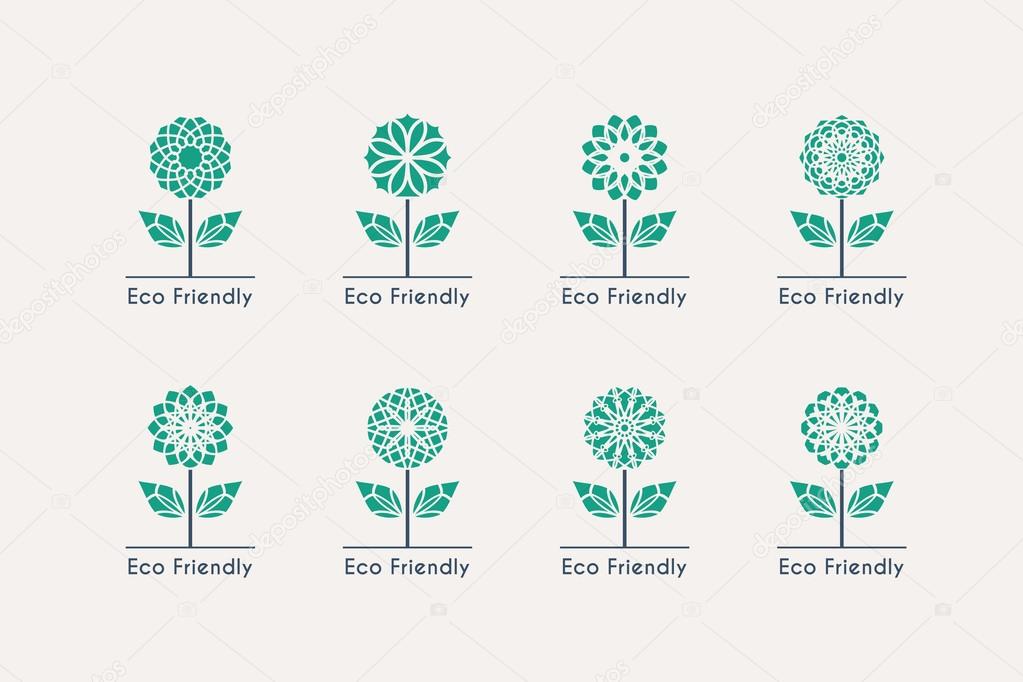 Vector Ecological Logos Stock Vector Image by ©Roman_Volkov #100435100