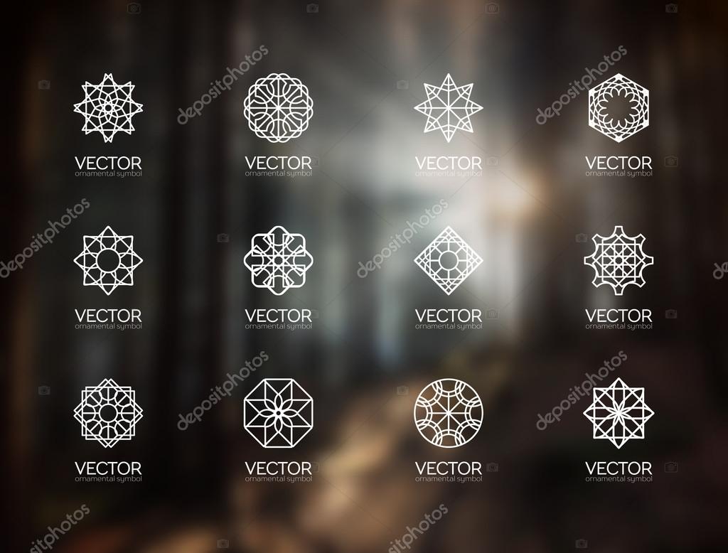 Line art logo templates Stock Vector Image by ©Roman_Volkov #71199879