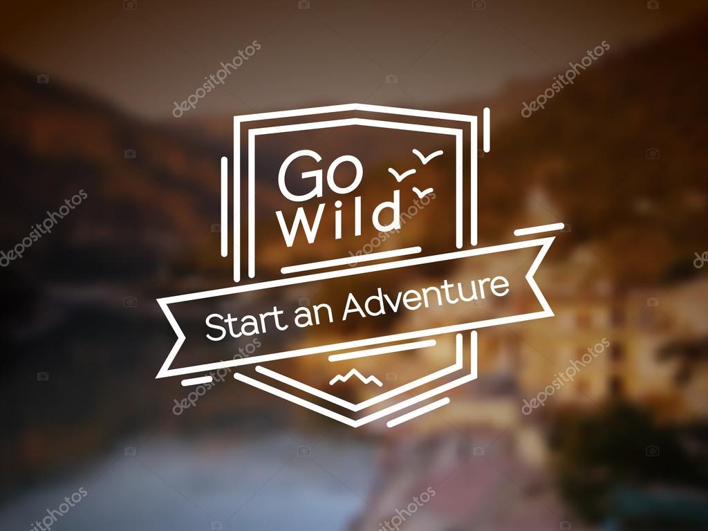 Go Wild Vector Badge Stock Vector Image by ©Roman_Volkov #87777178
