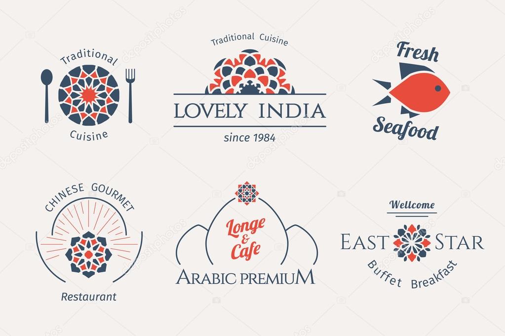 Vector asian logo templates Stock Vector by ©Roman_Volkov 89519136