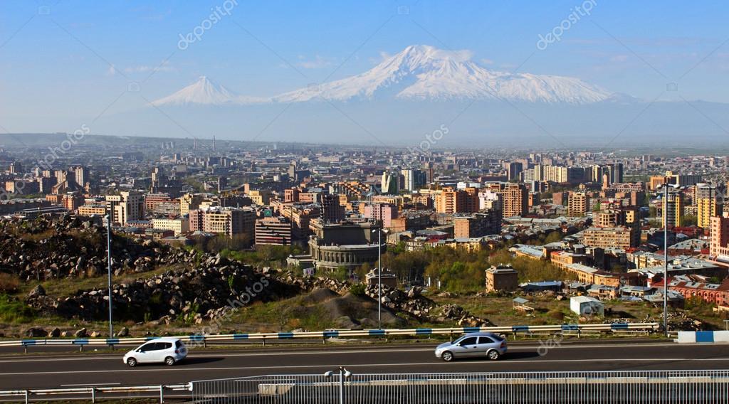 Legendary mount Ararat and Yerevan city. Stock Photo by ©mikle15 72182803