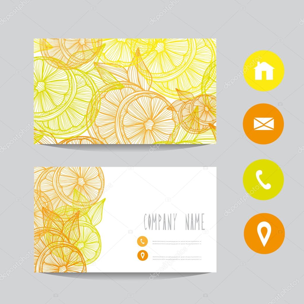 Fruit business card Stock Vector Image by ©Chantall #91476288