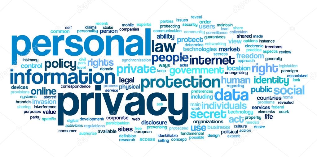 Personal privacy in word tag cloud Stock Photo by ©olechowski 75397905