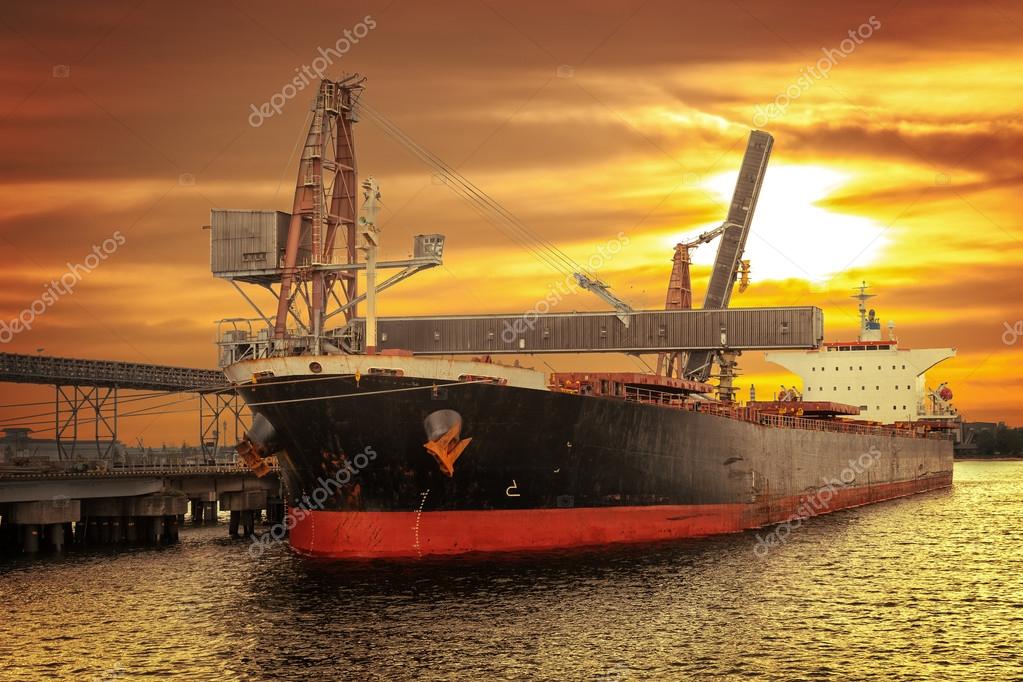 Ship under loading — Stock Photo © Nightman1965 #77112027