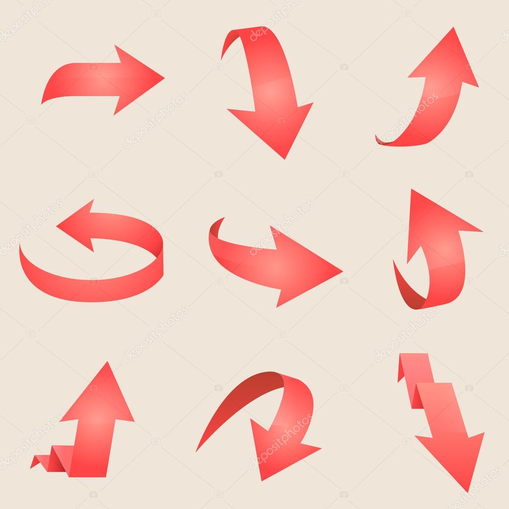 Red arrow. Vector Stock Vector Image by ©pokomeda #59533797