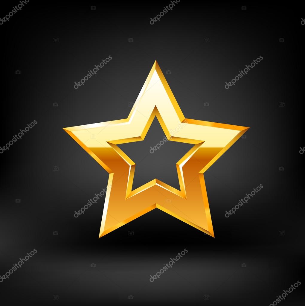 Gold star vector. Stock Vector Image by ©pokomeda #84800454