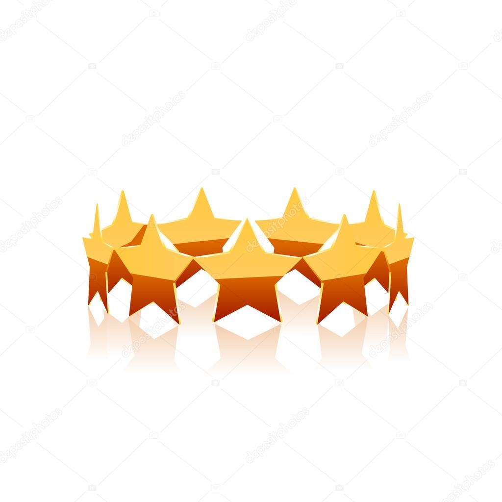 Gold star vector. Stock Vector Image by ©pokomeda #89945042