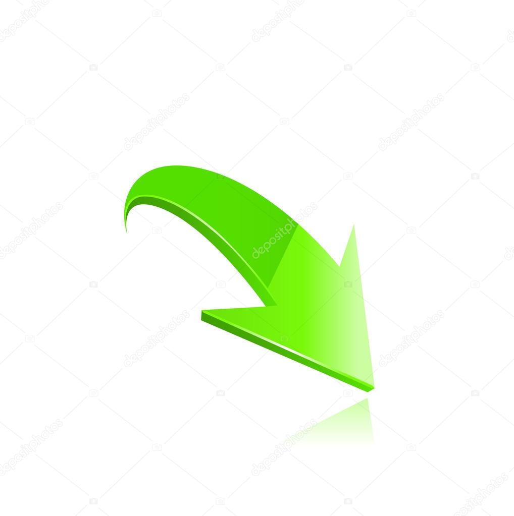 Green arrow vector. Stock Vector Image by ©pokomeda #91147890