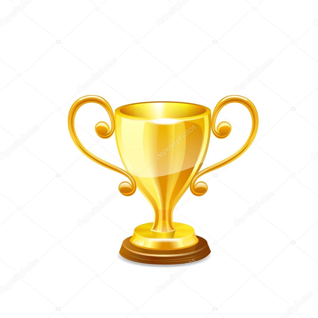 Gold Trophy Cup. Vector Stock Vector by ©pokomeda 96257372