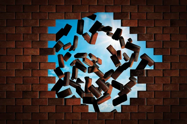 Breaking wall — Stock Photo © mmaxer #3555327